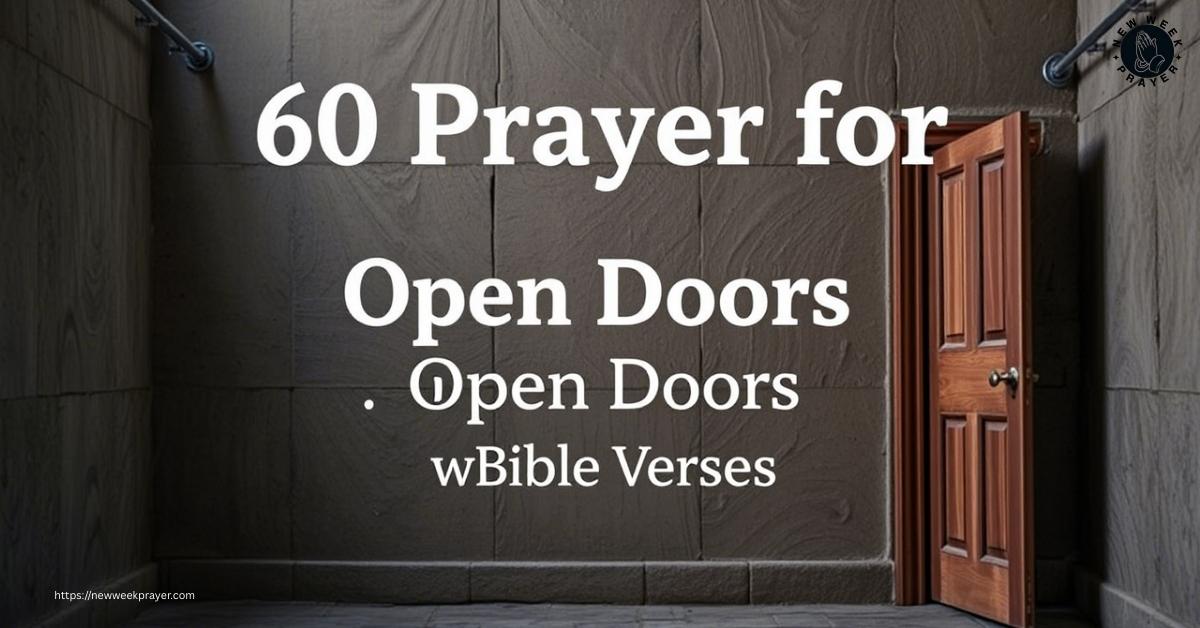 60 Powerful Prayer for Open Doors with Bible Verses