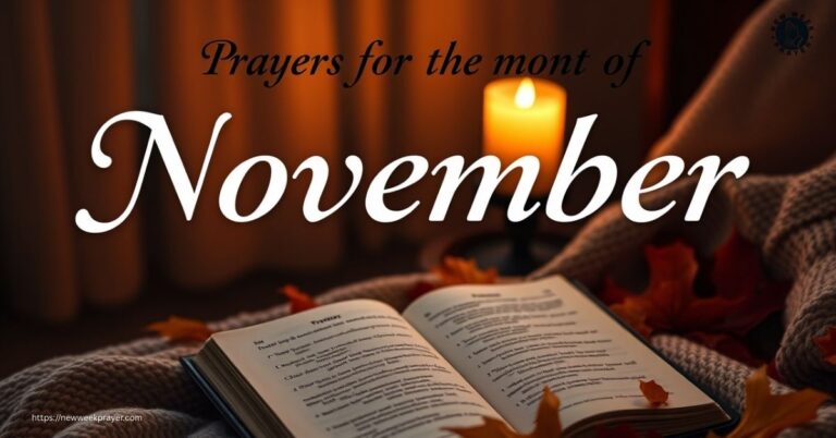 40 Powerful Prayers For The Month Of November