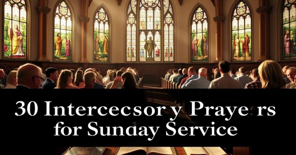 30 Powerful Intercessory Prayers For Sunday Service